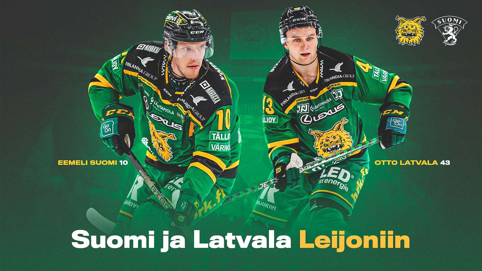 Eemeli Suomi ja Otto Latvala Euro Hockey Tourin Sveitsin-turnaukseen ...